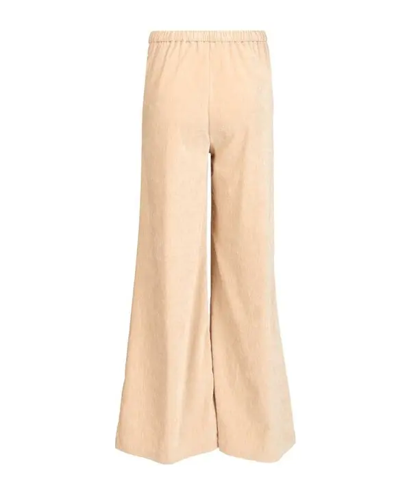 FORTE_FORTE High-waisted Velvet Wide Leg Pants