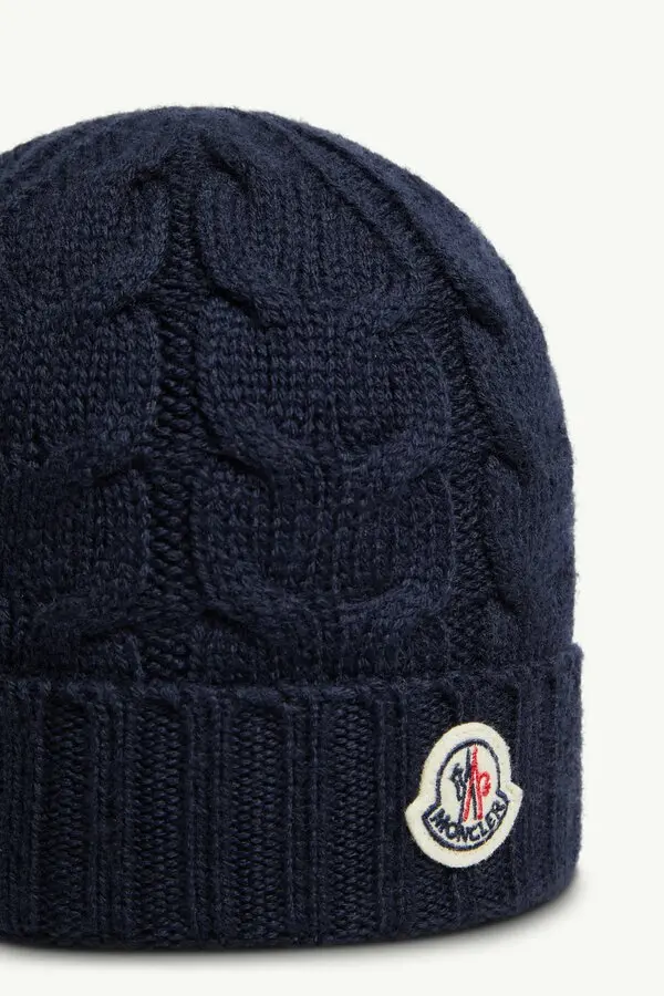Moncler Logo Patch Beanie