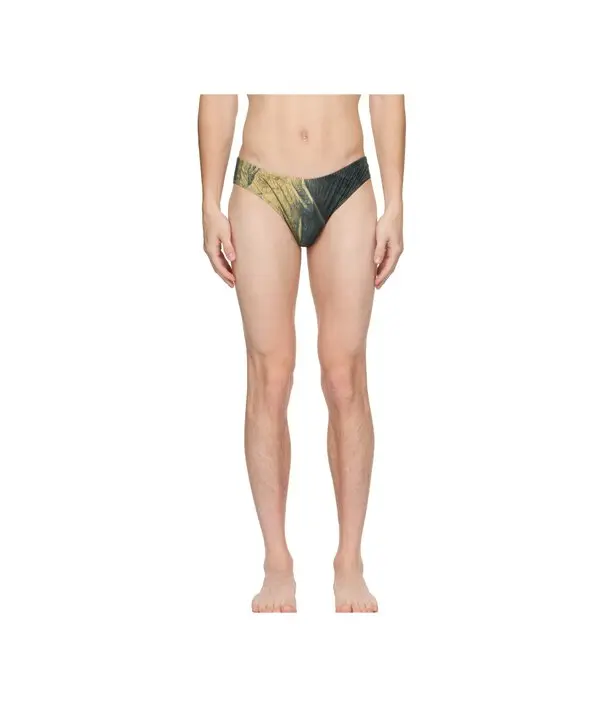 JEAN PAUL GAULTIER Graphic Print Swim Briefs - Nude
