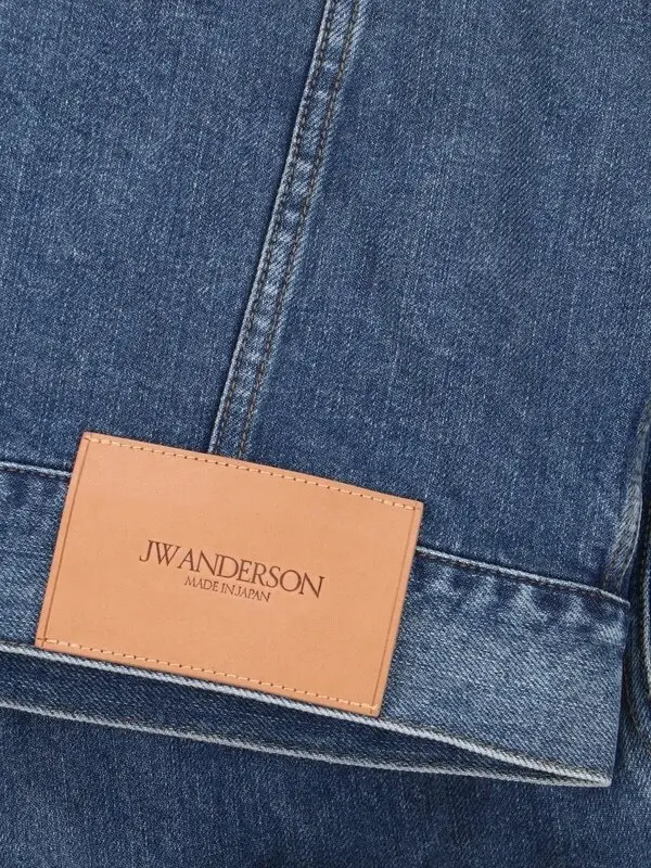 J.W.ANDERSON Denim Trucker Jacket With Corduroy Collar - Medium Blue