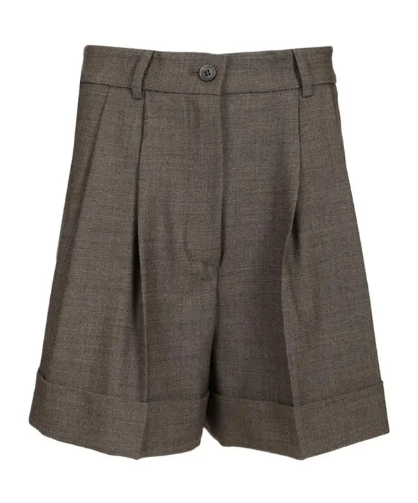P.a.r.o.s.h Pleated Shorts - Brown