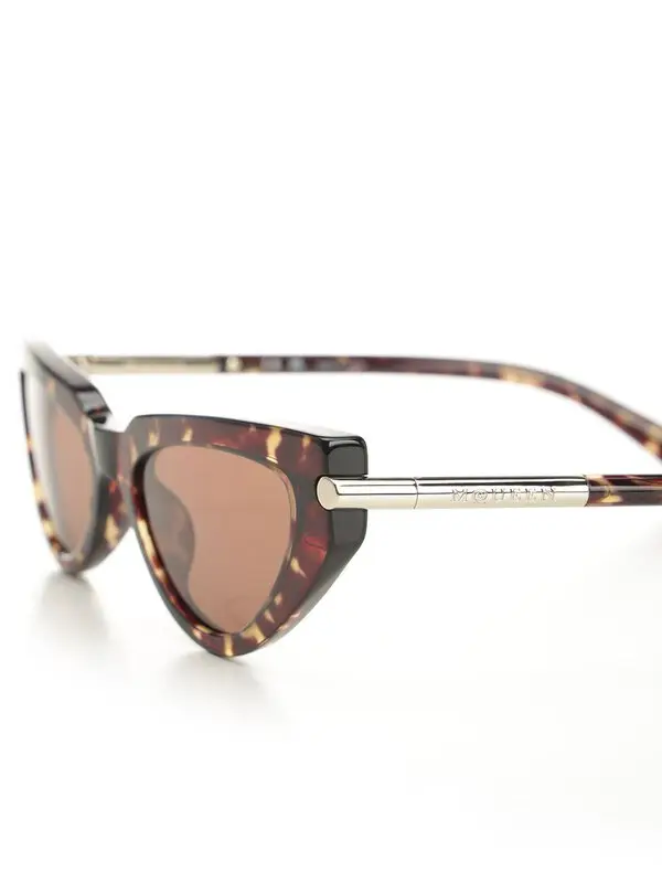 Alexander McQueen Acetate Cat Eye Sunglasses - Brown