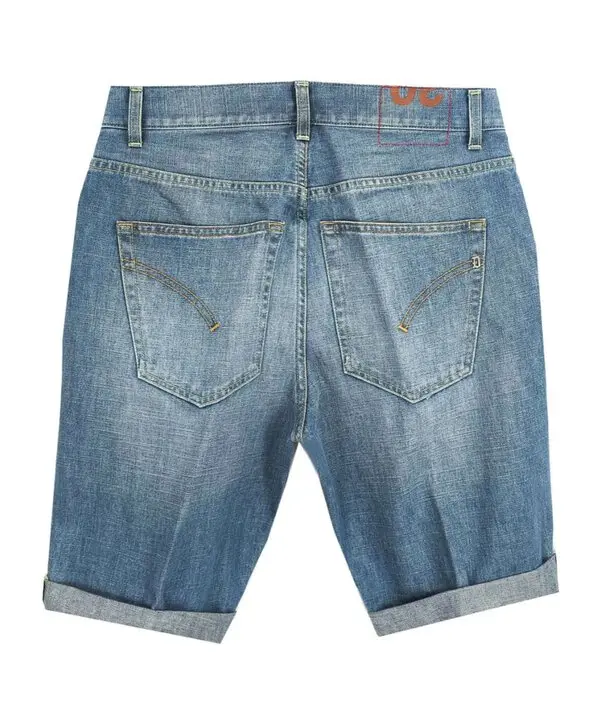 DONDUP Logo Detail Denim Shorts