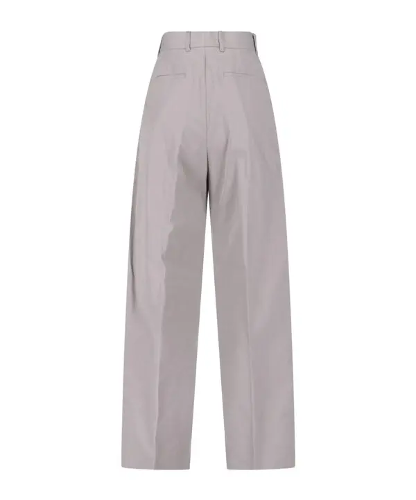 JIL SANDER Tailored Straight Leg Trousers - Gray