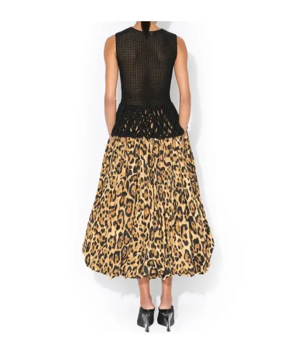 Alaïa Bead Knit Peplum Tank Top With 3d Fringe