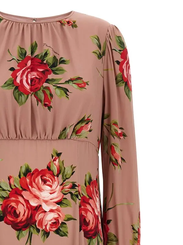 Dolce & Gabbana Floral Print Midi Dress