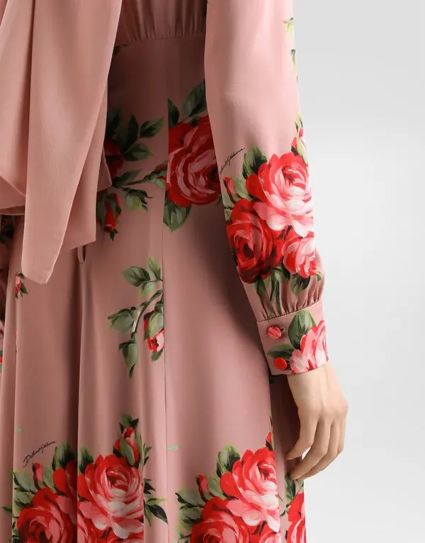 Dolce & Gabbana Floral Print Midi Dress