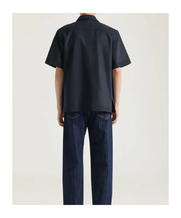 Givenchy Paris Signature Embroidered Short-sleeved Shirt - Black