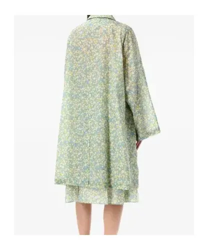Prada Floral-printed Long-sleeved Coat