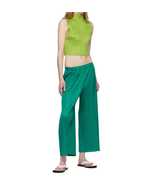 PLEATS PLEASE BY ISSEY MIYAKE Sleeveless Cropped Top