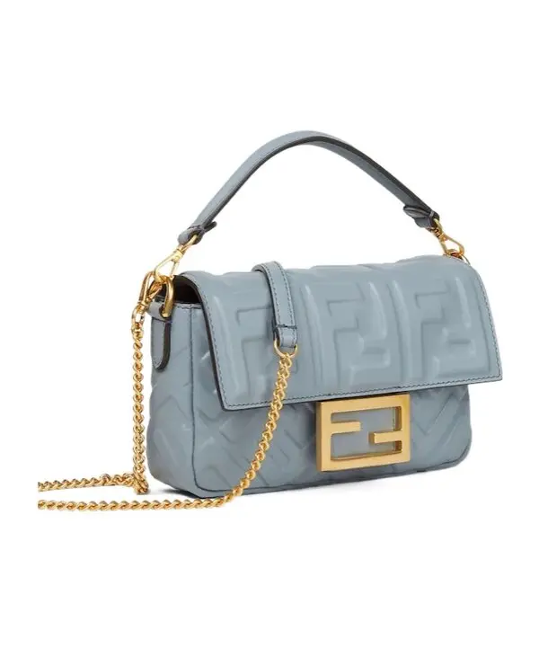 Fendi Baguette Ff Embossed Mini Shoulder Bag