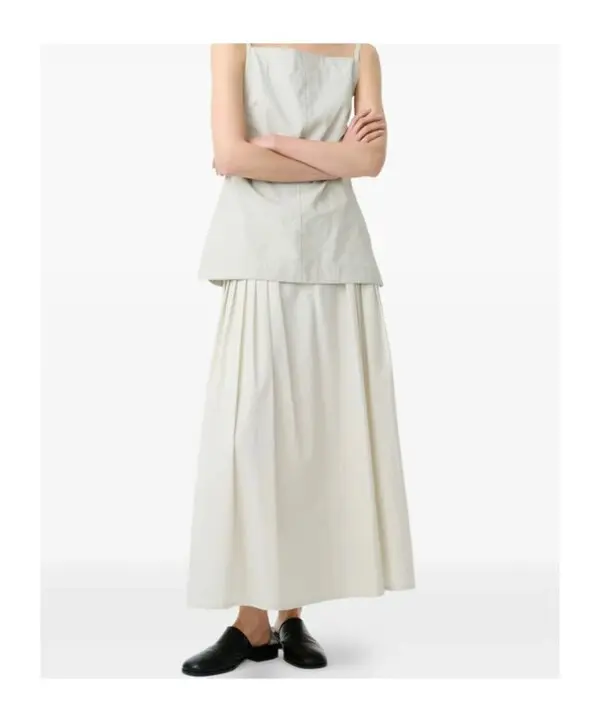 Studio Nicholson Pleated Flared Skirt - White