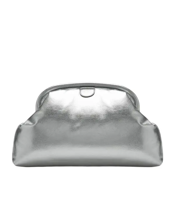 Stella McCartney Metallic Chain Clutch Bag - Silver