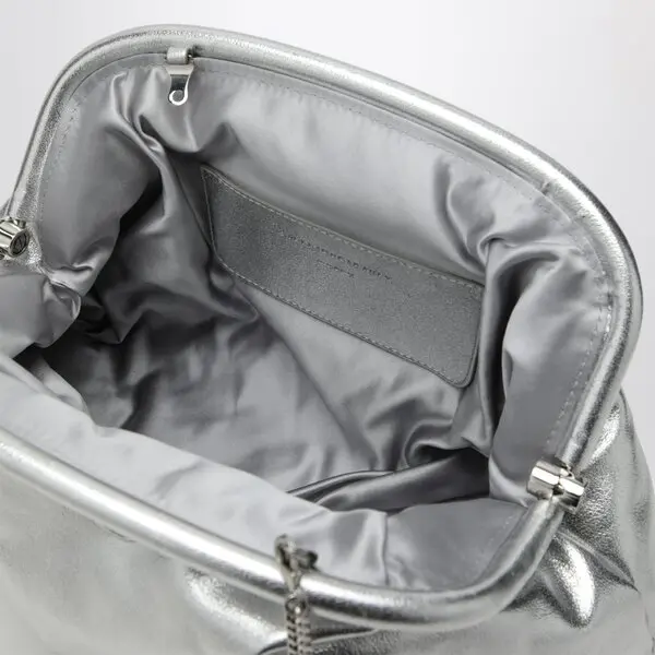 Stella McCartney Metallic Chain Clutch Bag - Silver