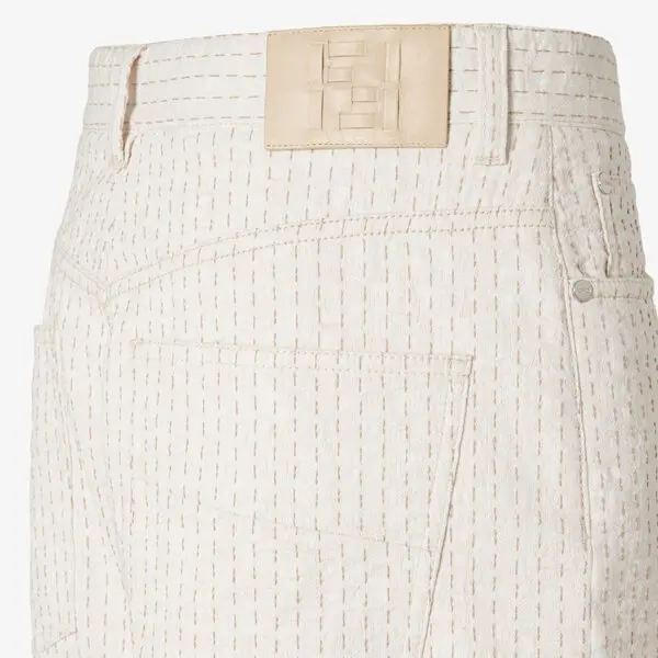 Fendi Stitch Detail Straight Leg Jeans