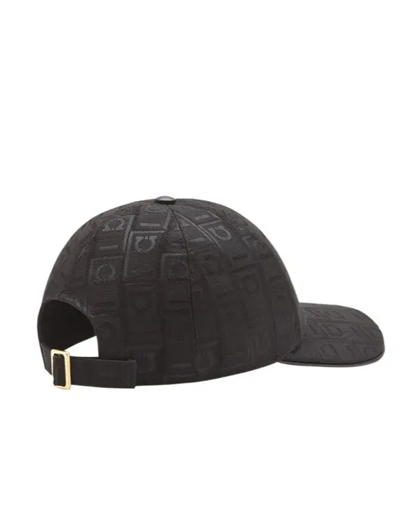 FERRAGAMO Gancini Letter Pattern Baseball Cap