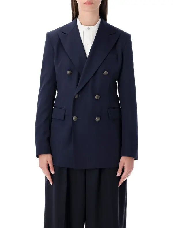 Ralph Lauren Ramona Double-breasted Wool Blazer