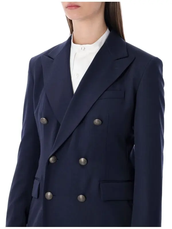 Ralph Lauren Ramona Double-breasted Wool Blazer