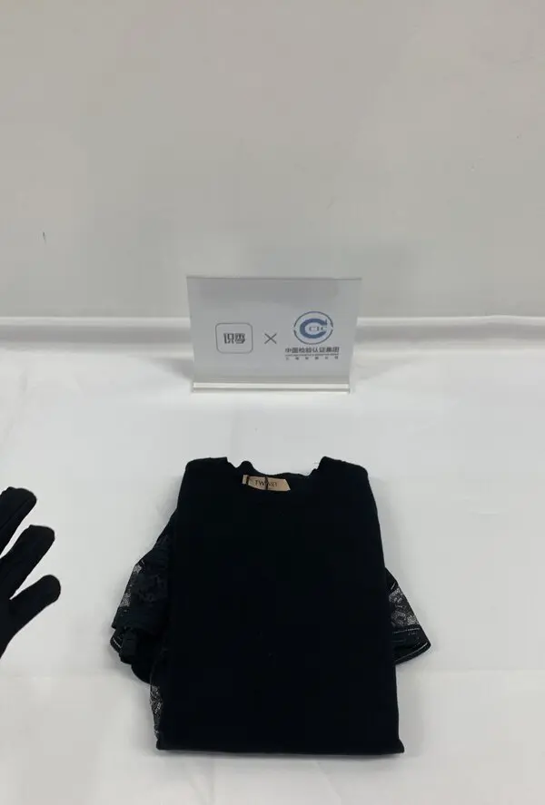 TWINSET Lace Sleeve Mini Dress