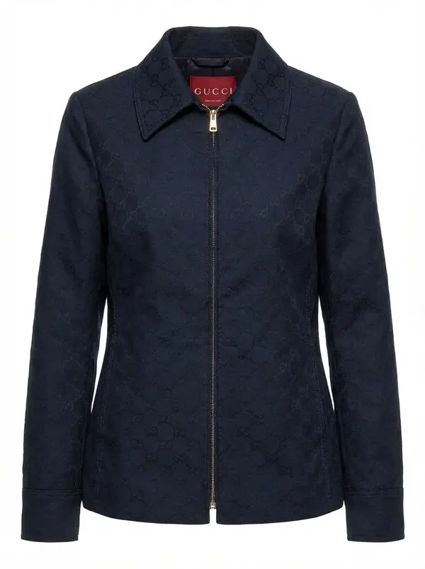 Gucci Monogrammed Zip-up Jacket