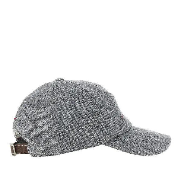 Brunello Cucinelli Textured Baseball Cap - Grey