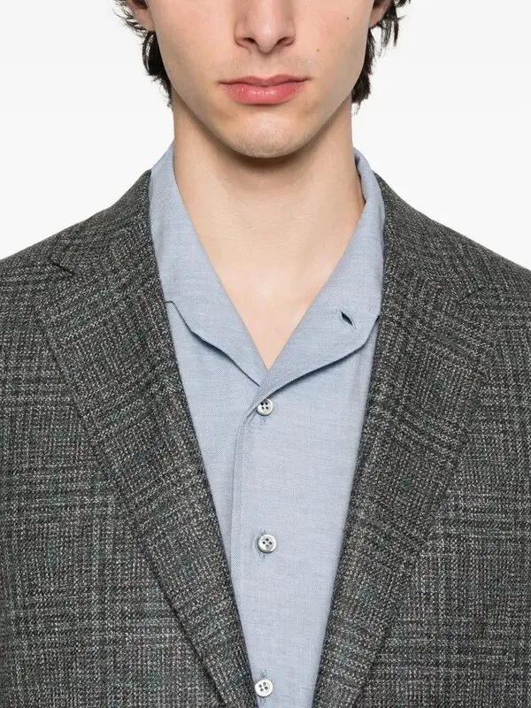 Canali Checked Two-button Blazer