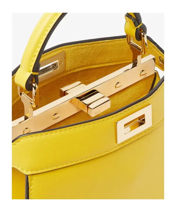 Fendi Peekaboo Iseeu Petite Tote Bag - Yellow