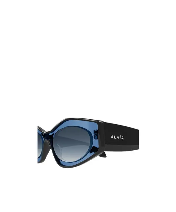 Alaïa Oval Frame Sunglasses - Blue