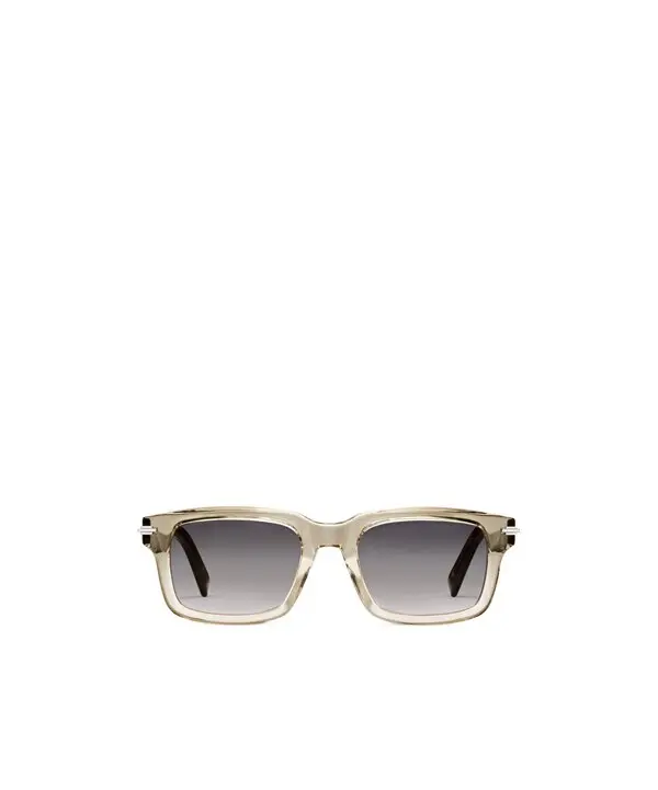 Dior Full Rim Rectangle Sunglasses With Tinted Lenses - Gray