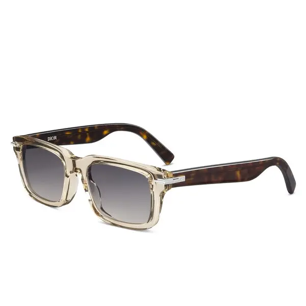 Dior Full Rim Rectangle Sunglasses With Tinted Lenses