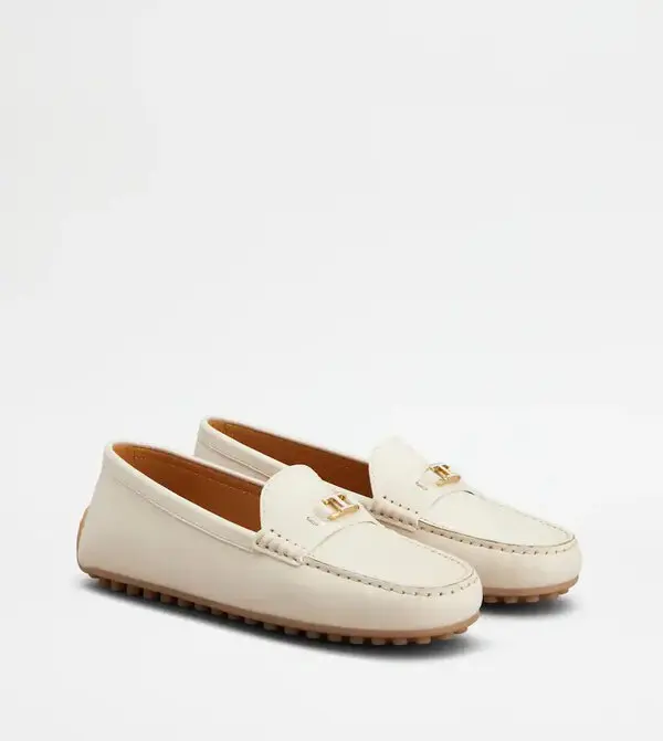 TOD'S City Gommino Loafers With Horsebit Detailing - Beige