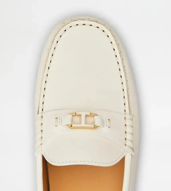 TOD'S City Gommino Loafers With Horsebit Detailing - Beige