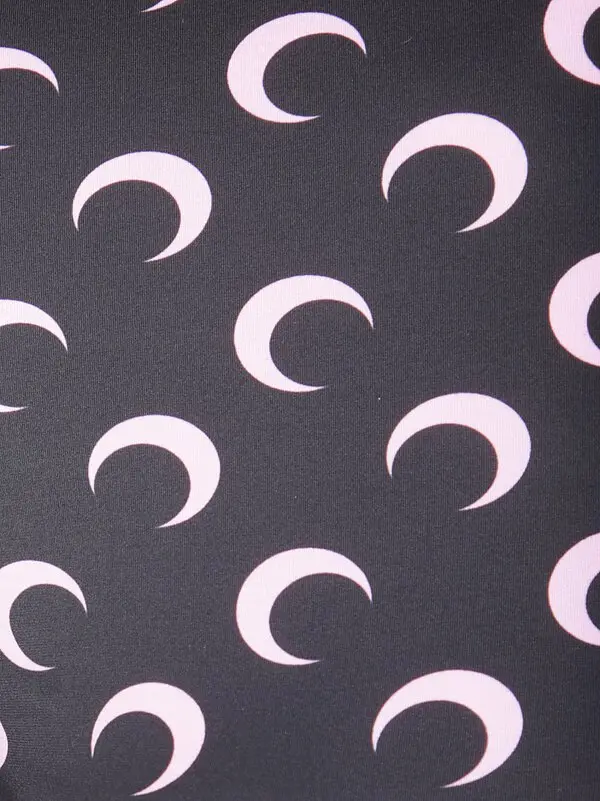 MARINE SERRE Crescent Moon Print Long Sleeve Top