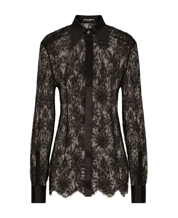 Dolce & Gabbana Lace Detailed Shirt