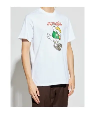 Moncler Logo Printed Crewneck T-shirt