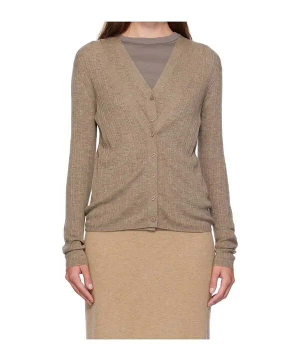 LISA YANG Rib-knit Cashmere Cardigan