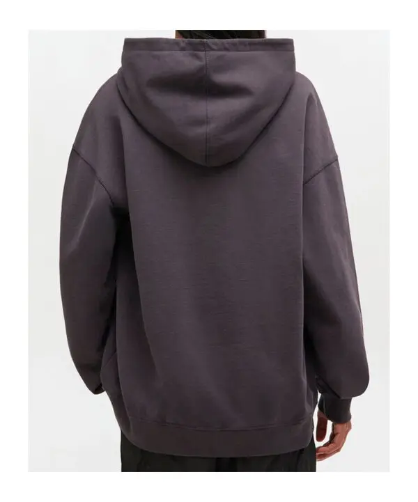 GANNI Oversized Puppy Print Hoodie - Dark Gray