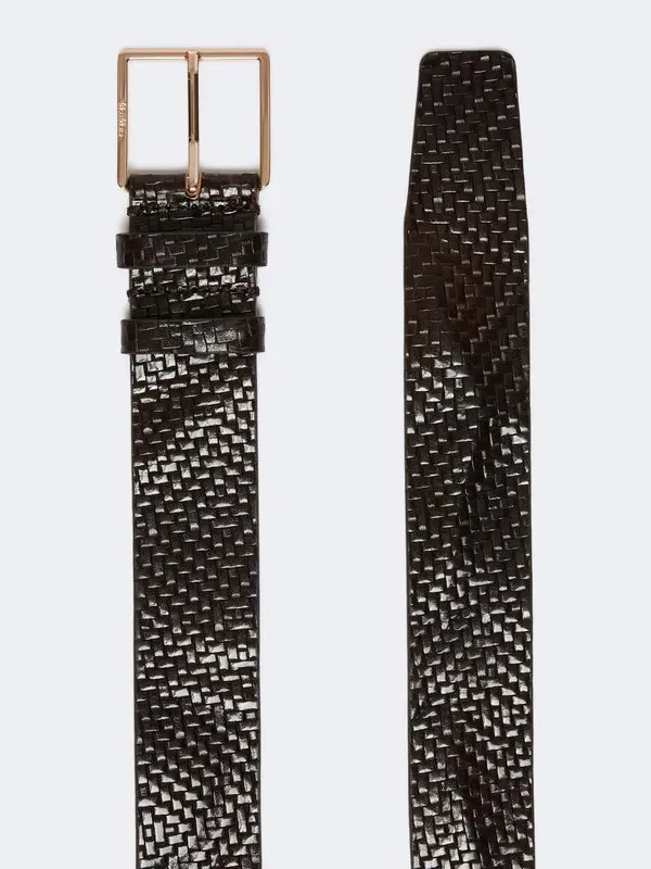 Max Mara Braided Belt - Black
