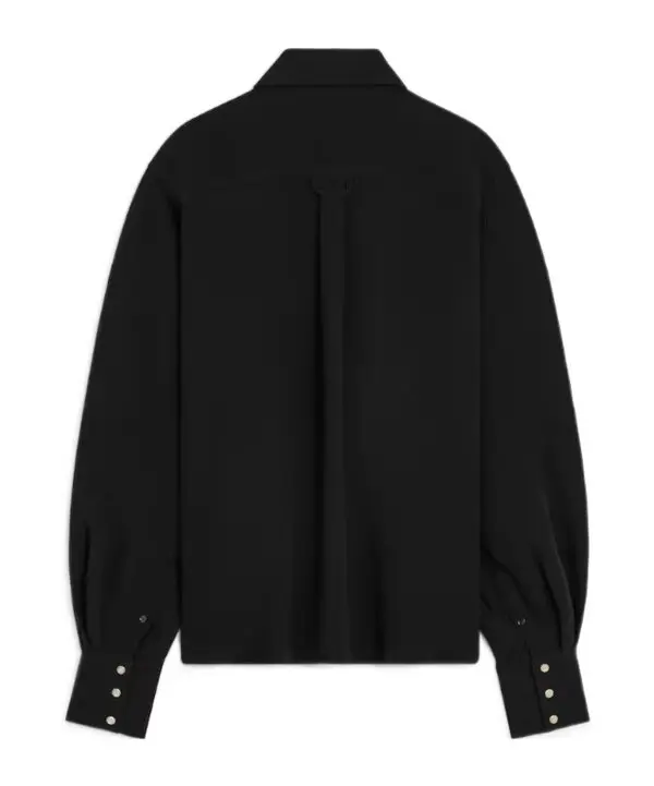 Celine Long Sleeve Shirt In Viscose And Silk Cady