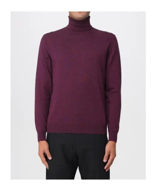 Etro Roll-neck Embroidered Top - Red