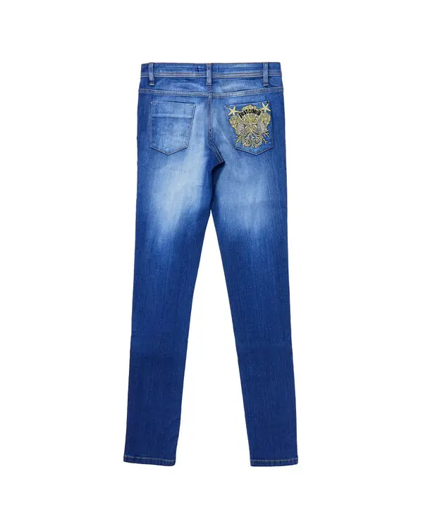 Just Cavalli Embroidered Straight Leg Jeans