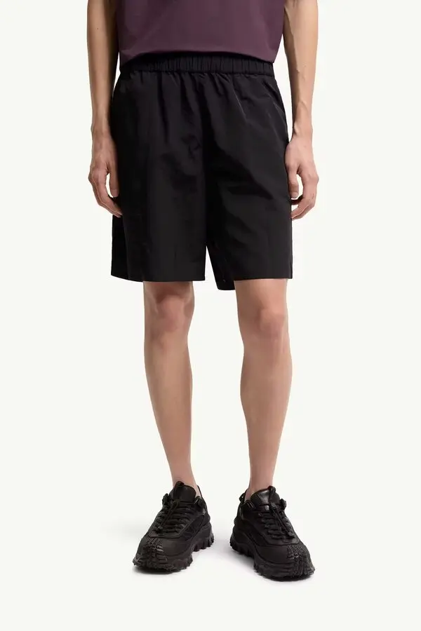 Moncler Logo Patch Swim Shorts