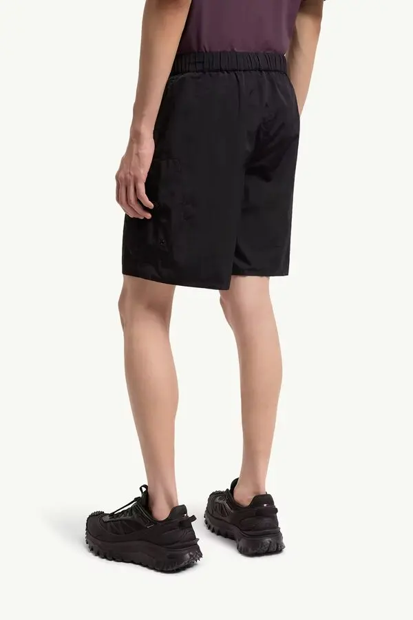Moncler Logo Patch Swim Shorts