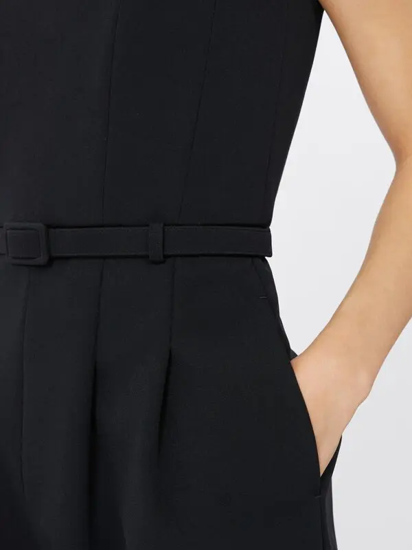 Max Mara Strapless Jumpsuit With Belted Waist