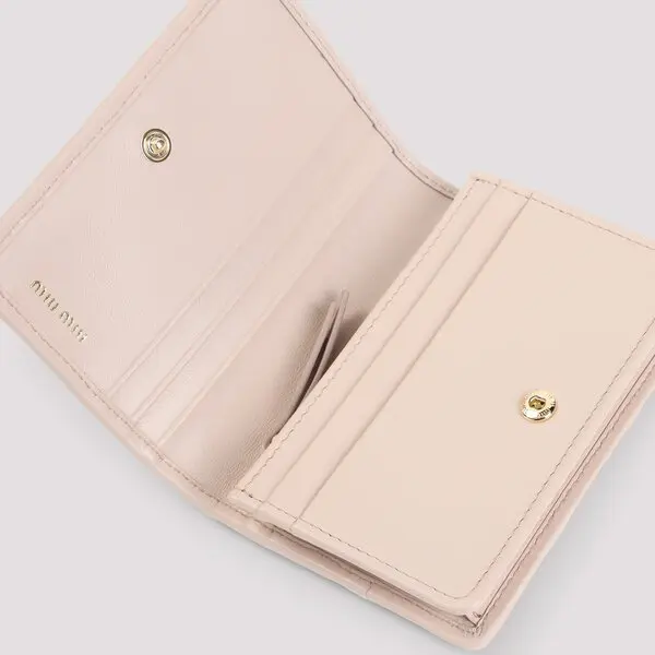 Miu Miu Logo-lettering Wallet - Pink
