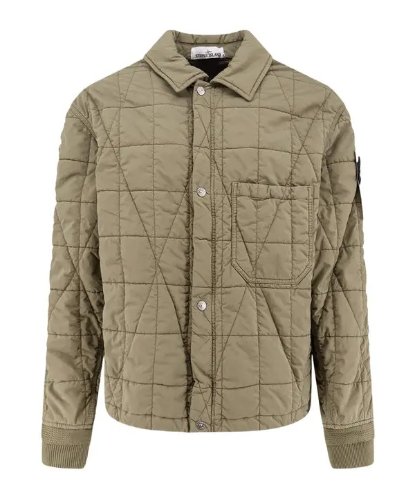 Stone Island Collared Quilted Jacket - No