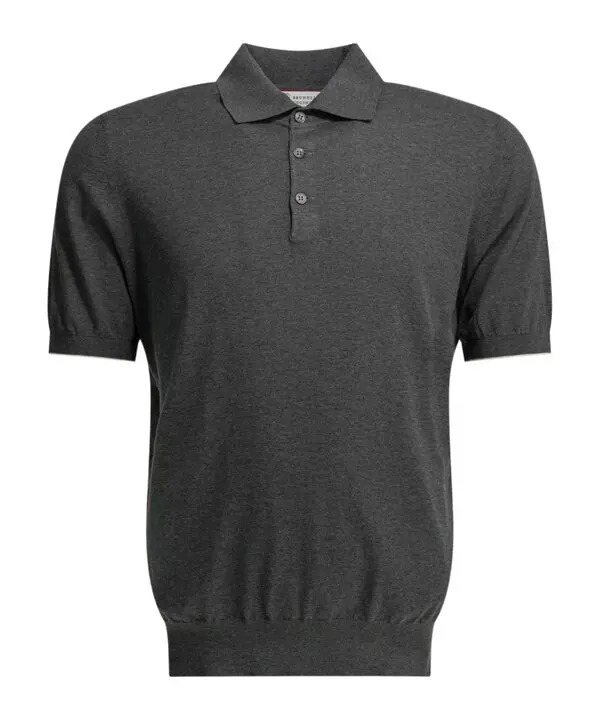 Brunello Cucinelli Short-sleeves Polo Shirt - Grey