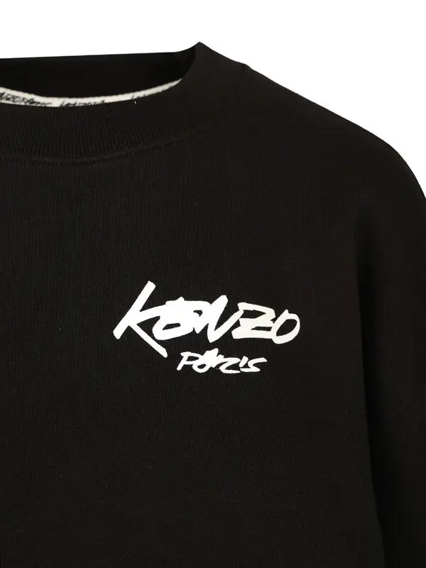 Kenzo Crewneck Logo Printed Sweatshirt