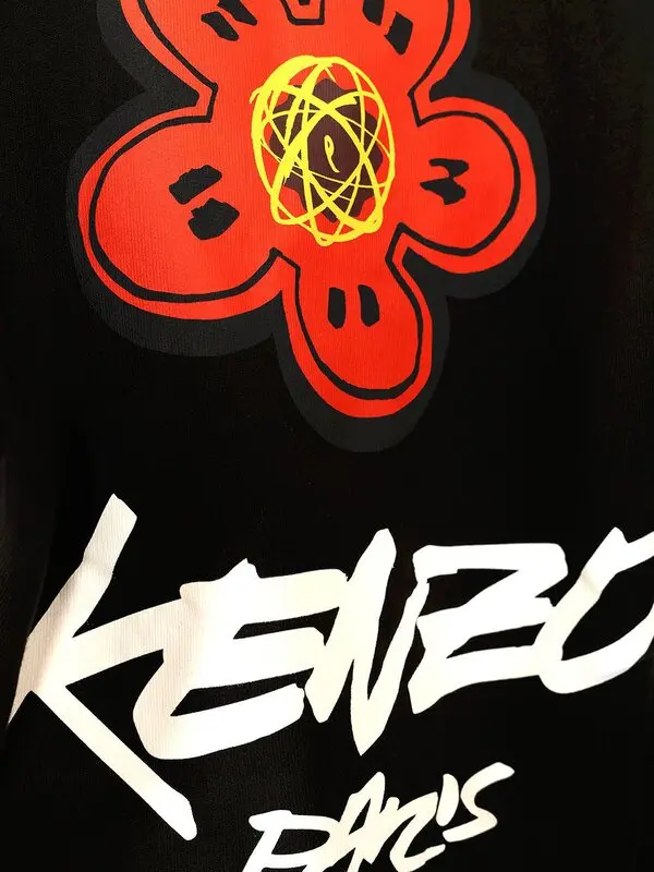Kenzo Crewneck Logo Printed Sweatshirt
