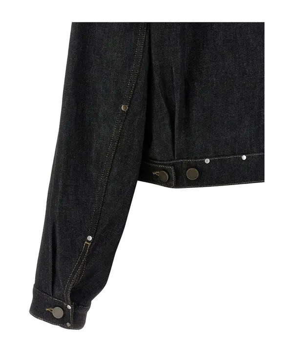 LEMAIRE Cropped Blouson With Rivet Detailing